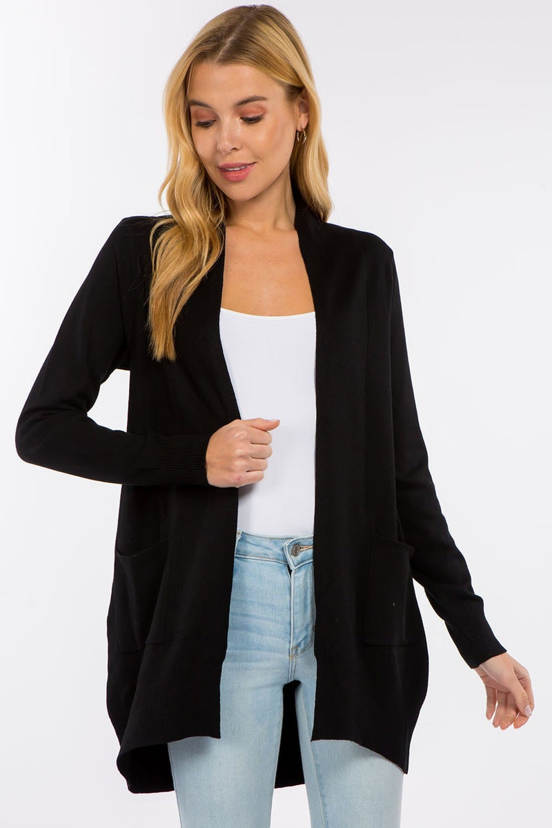Hazel Two Pocket Longline Cardigan – Haystacks