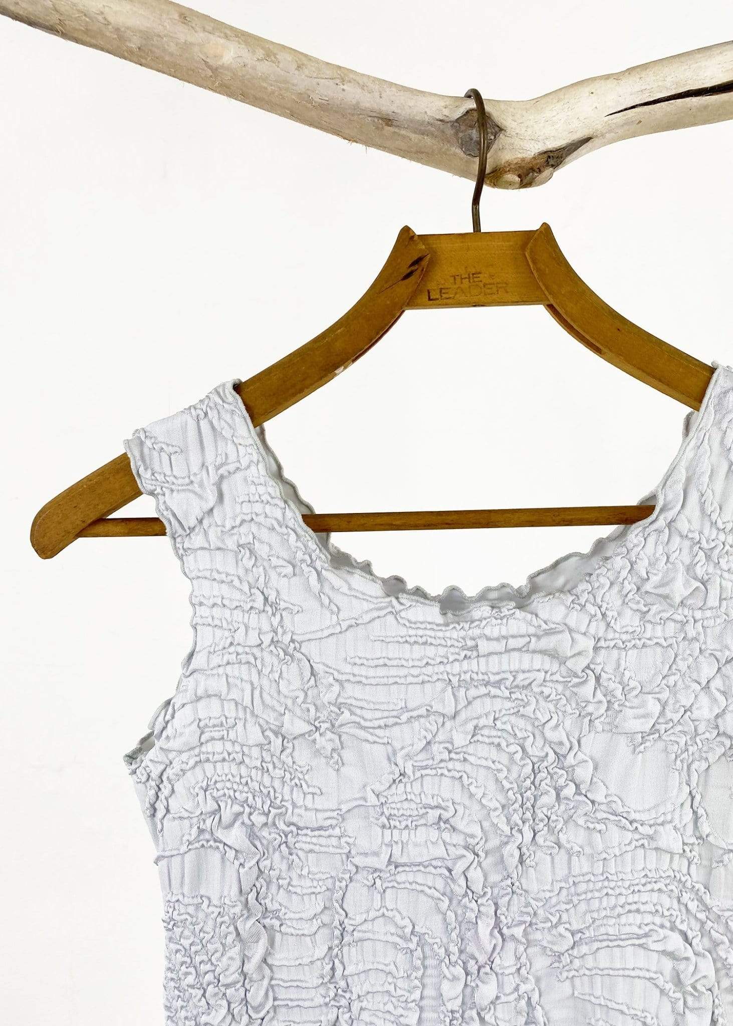 Silver Promp Textured Charming Tank Top – Haystacks